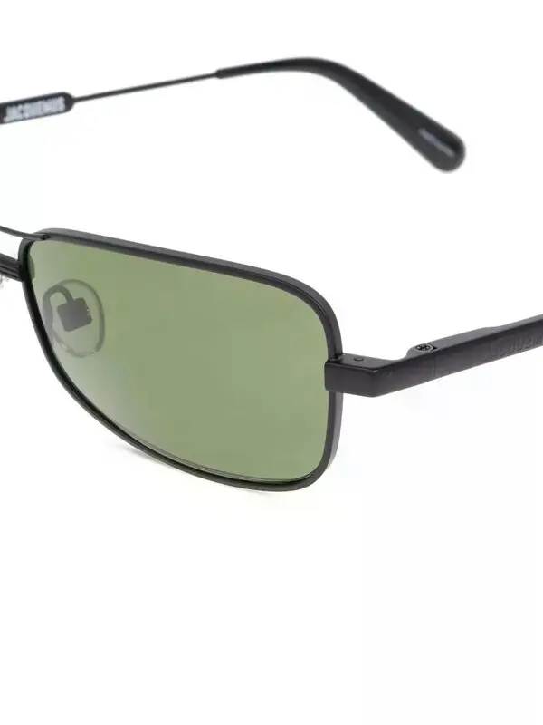 Jacquemus Rectangle-frame Sunglasses - Black