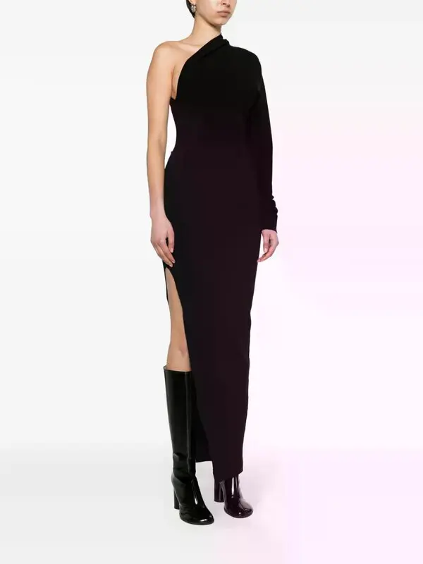 Rick Owens One-shoulder Column Maxi Dress