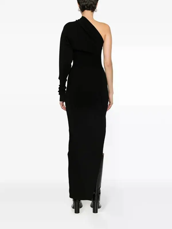 Rick Owens One-shoulder Column Maxi Dress