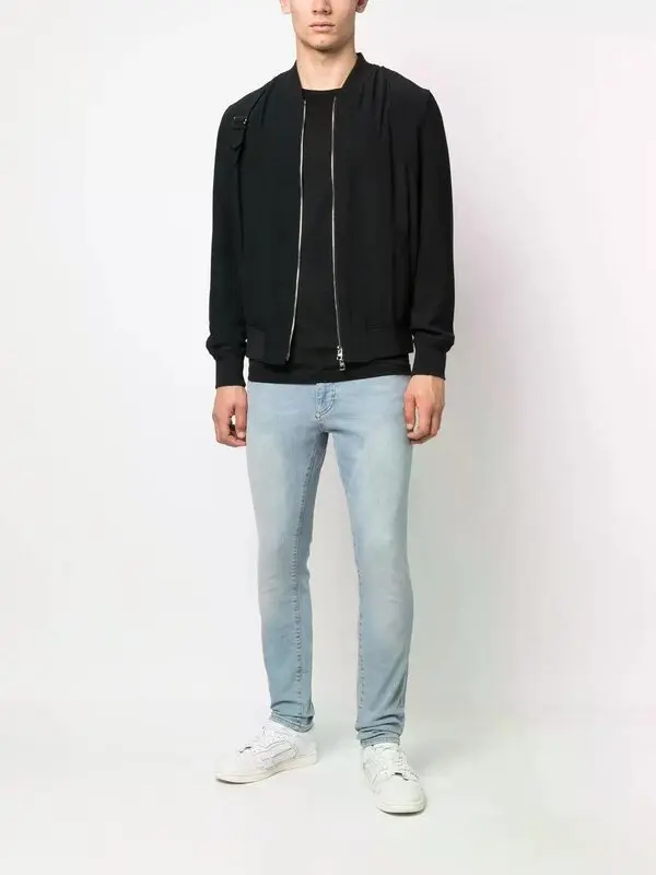 Philipp Plein Logo-plaque Slim-leg Jeans - Blue