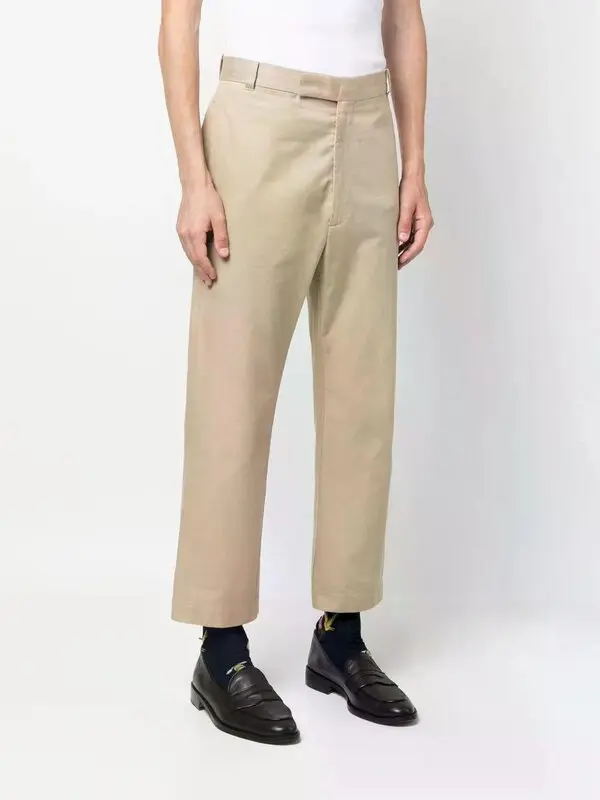 Thom Browne Cropped Cotton Chinos