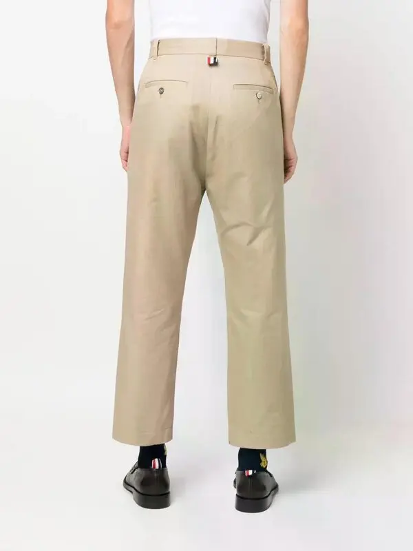 Thom Browne Cropped Cotton Chinos