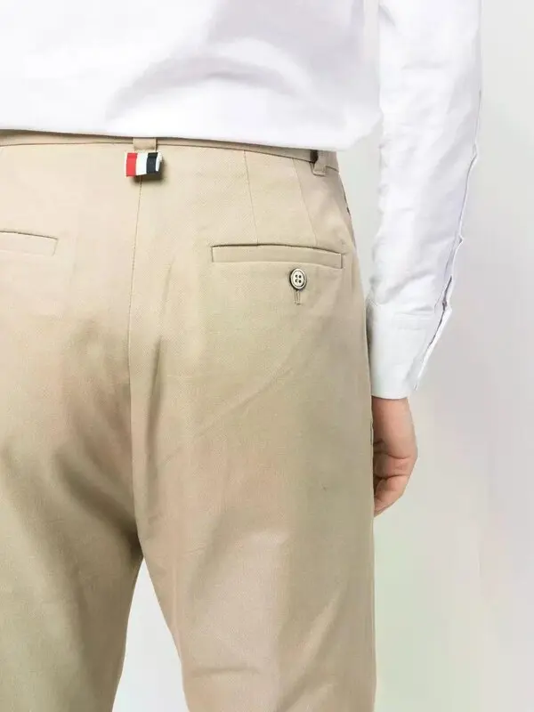 Thom Browne Cropped Cotton Chinos