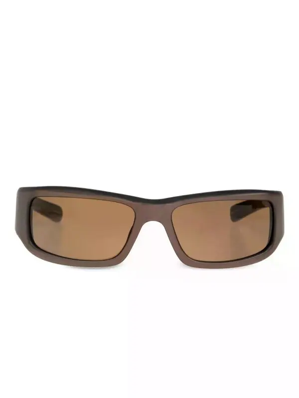 Jacquemus Rectangle-frame Sunglasses - Brown