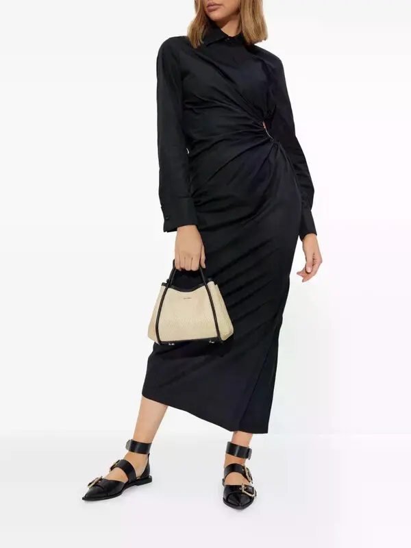 Max Mara Draped-detailing Midi Dress
