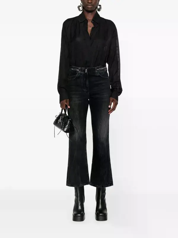 Givenchy Bootcut Jeans With Logo Plaque