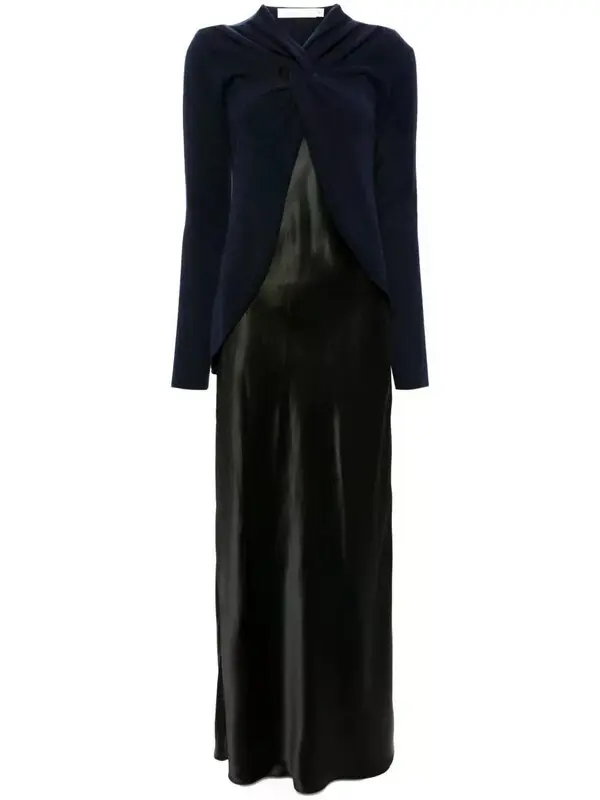 Christopher Esber Cashmere Twist Front Dress - Blue