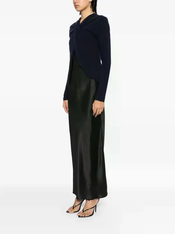 Christopher Esber Cashmere Twist Front Dress