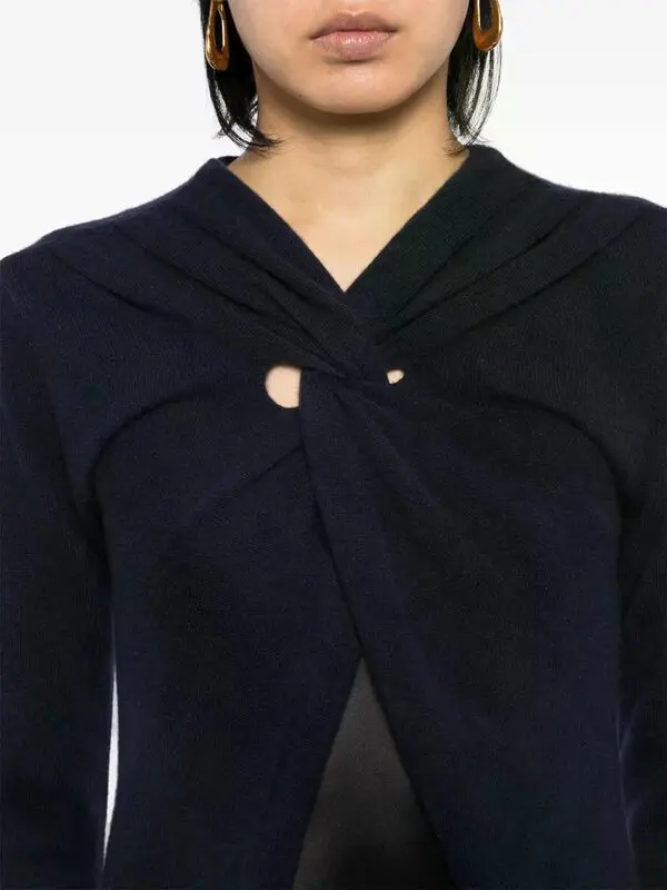 Christopher Esber Cashmere Twist Front Dress