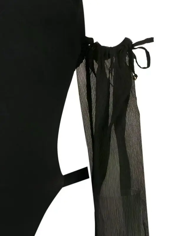 AMIR SLAMA Off-shoulder Sleeve Swimsuit