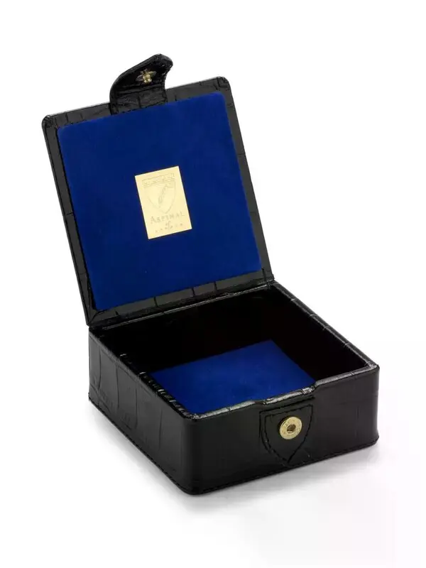 ASPINAL OF LONDON Crocodile-effect Leather Box
