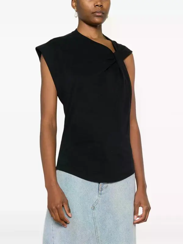 Isabel Marant Étoile Nayda Asymmetric T-shirt - Black