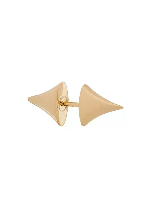 SHAUN LEANE Rose Thorne Medium Bar Earring - Metallic