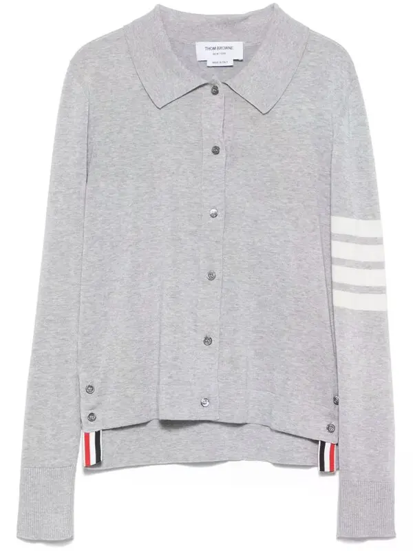 Thom Browne 4-bar Cotton Shirt - Grey