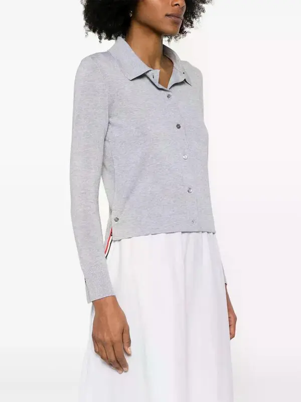 Thom Browne 4-bar Cotton Shirt - Grey
