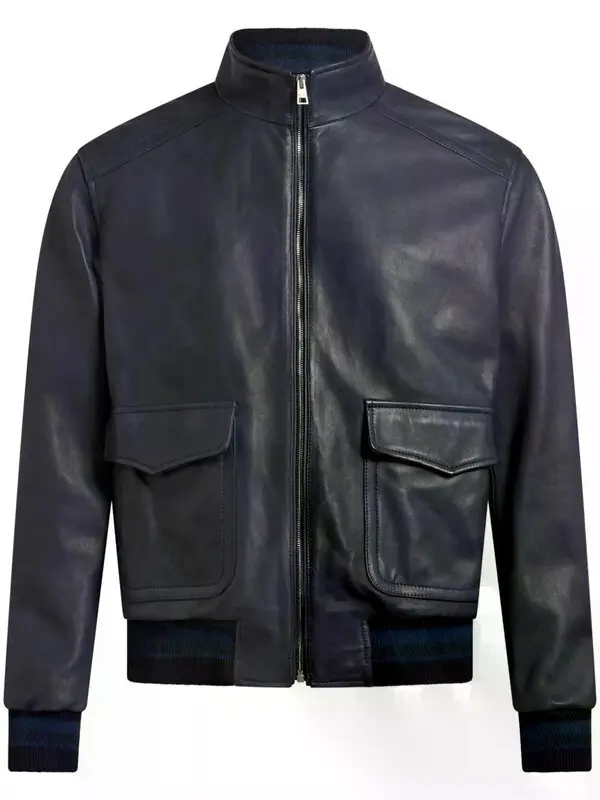 Etro Leather Bomber Jacket