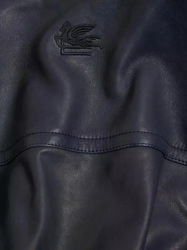 Etro Leather Bomber Jacket