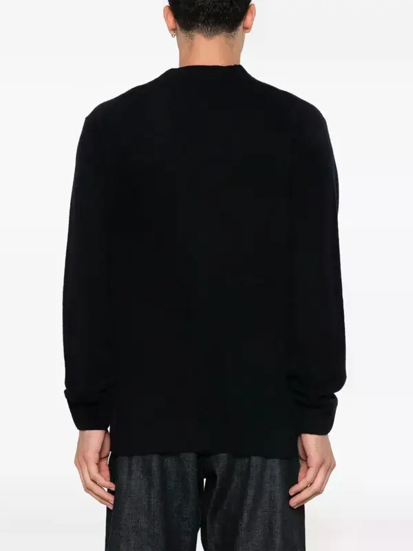 Maison Kitsuné Bold Fox Head-patch Cardigan - Blue