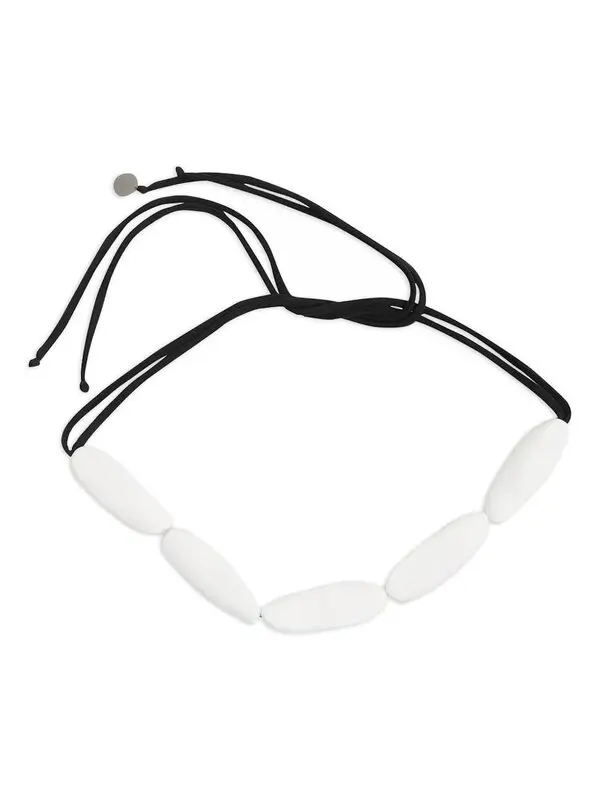 MARIA CALDERARA Necklace With Charm Detail - White