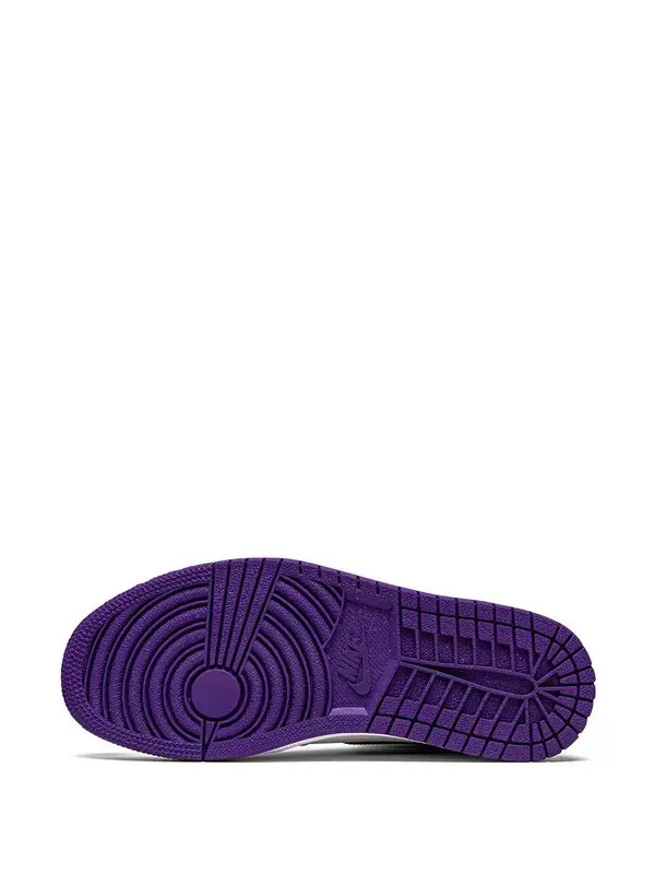 JORDAN 1 Retro High Court Purple Sneakers - White