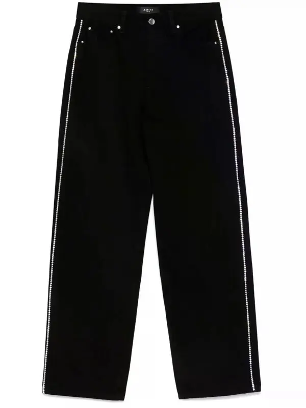 Amiri Crystal Stripe Jeans