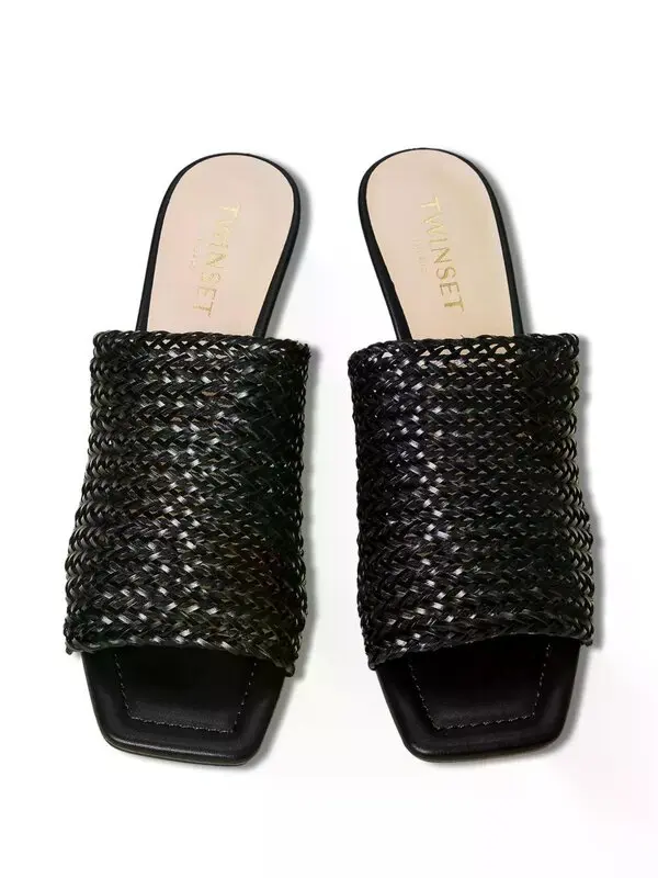 TWINSET Leather Mid-heel Sandals