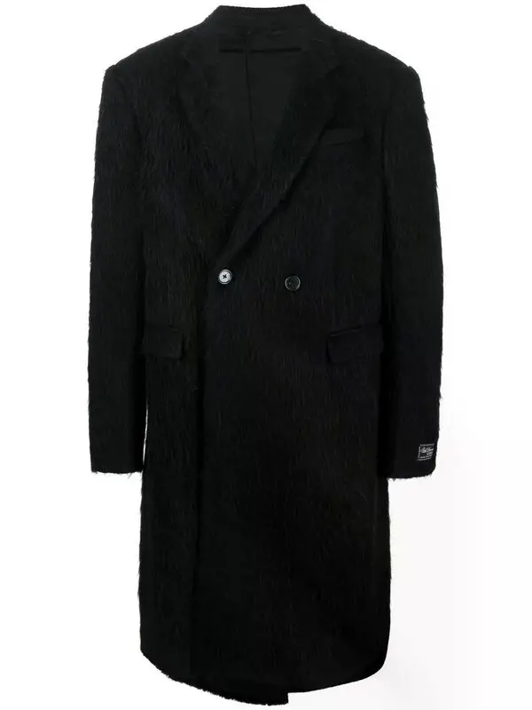Raf Simons Double-breasted Alpaca Wool-blend Coat