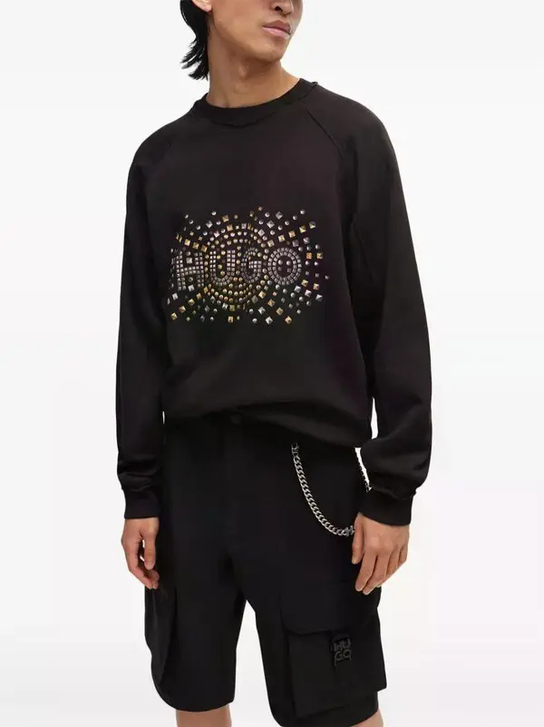 Hugo Logo-studded Cotton Sweatshirt