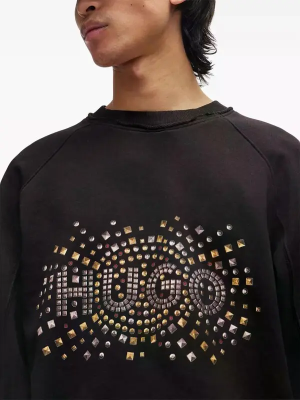Hugo Logo-studded Cotton Sweatshirt