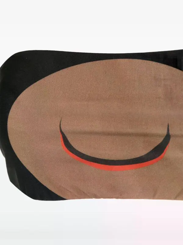 AMIR SLAMA Graphic-print Bandeau Bikini
