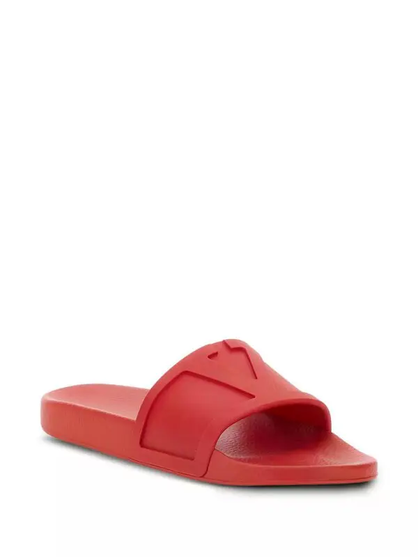 Valentino Garavani Rubber Slide Sandals - Red
