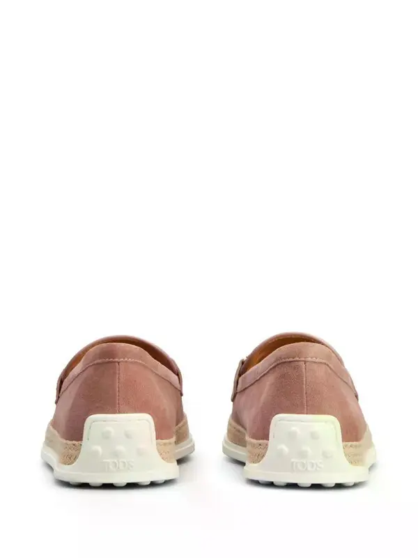 TOD'S Gomma Leather Loafers - Pink