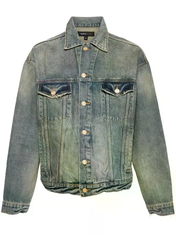 PURPLE BRAND P027 Oversized Denim Jacket