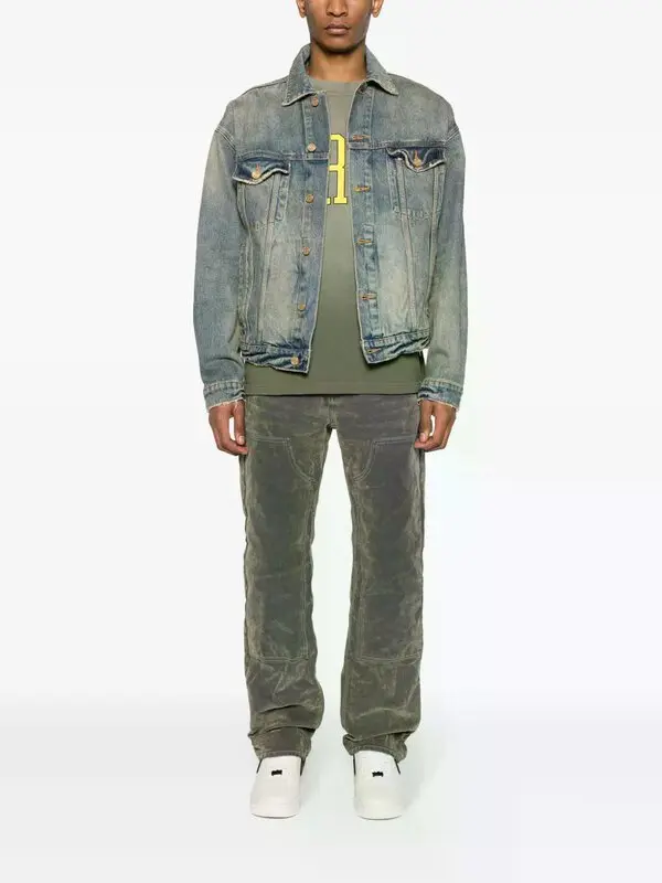 PURPLE BRAND P027 Oversized Denim Jacket