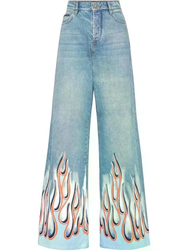 Philipp Plein Flame Skater Jeans