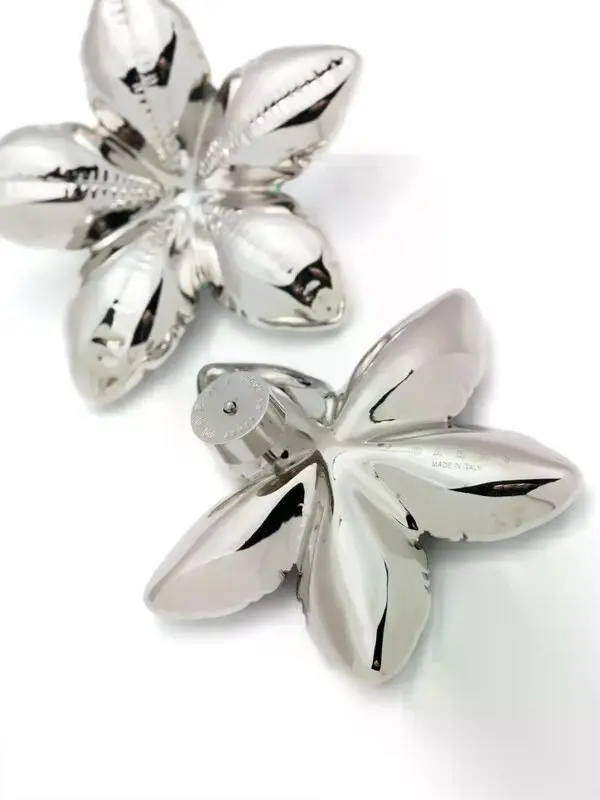 Marni Floral-shaped Polished Earrings