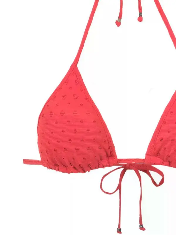 AMIR SLAMA Textured Triangle Bikini Set
