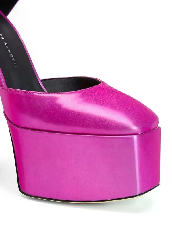 GIUSEPPE ZANOTTI 150mm Bebe Platform Pumps - Pink