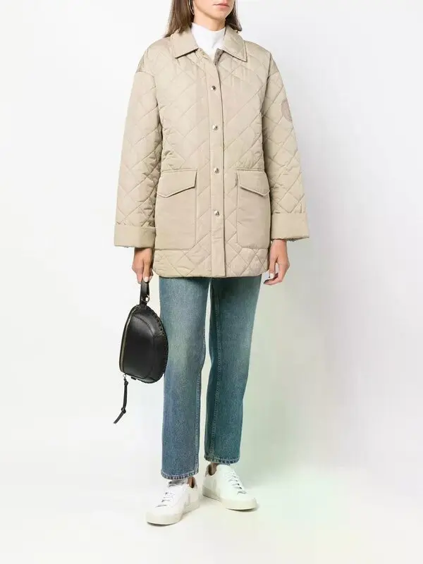 Tommy Hilfiger Quilted Button-up Coat