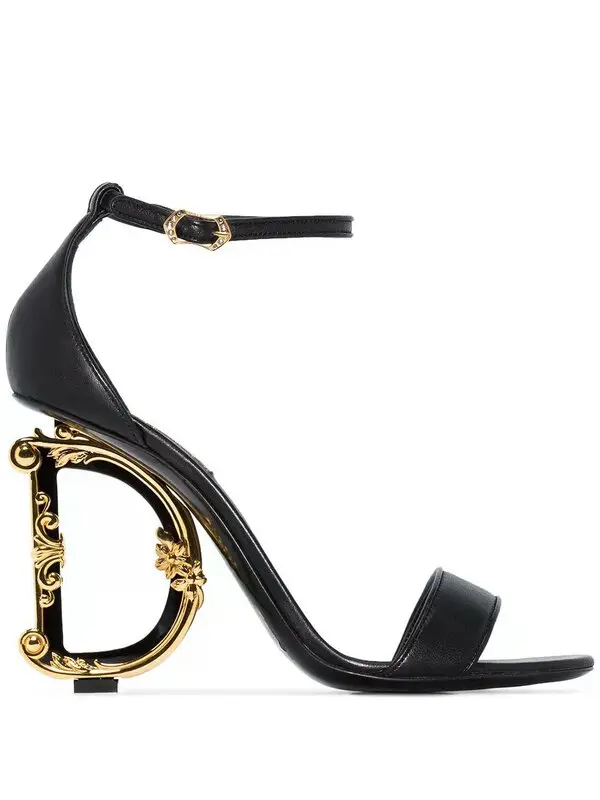 Dolce & Gabbana Keira Baroque Dg Leather Sandals