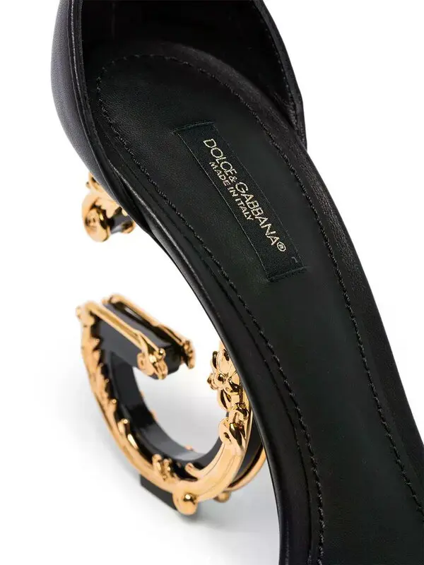 Dolce & Gabbana Keira Baroque Dg Leather Sandals