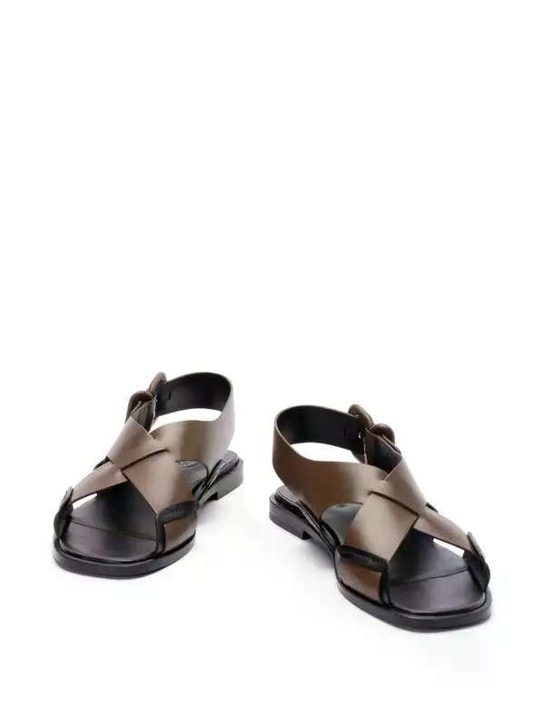 TOD'S Leather Sandals - Brown