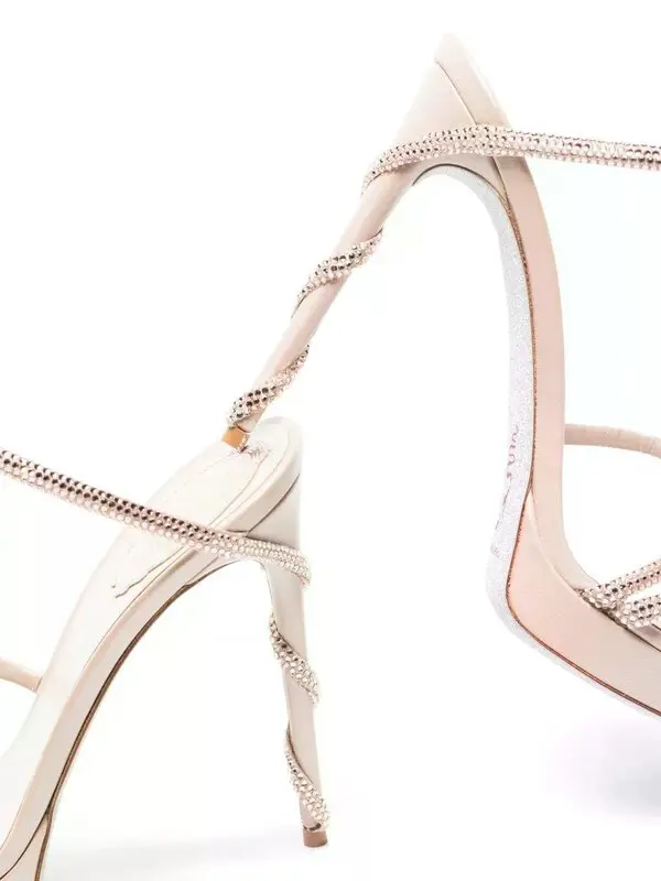 Rene Caovilla Crystal-embellished 120mm Stiletto Sandals