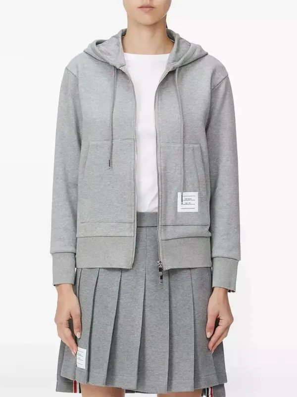 Thom Browne Rwb-stripe Cotton Hoodie