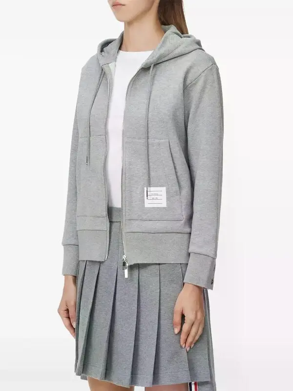 Thom Browne Rwb-stripe Cotton Hoodie