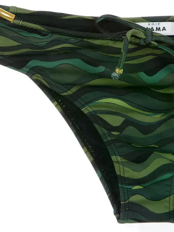 AMIR SLAMA Wave Print Bikini Set