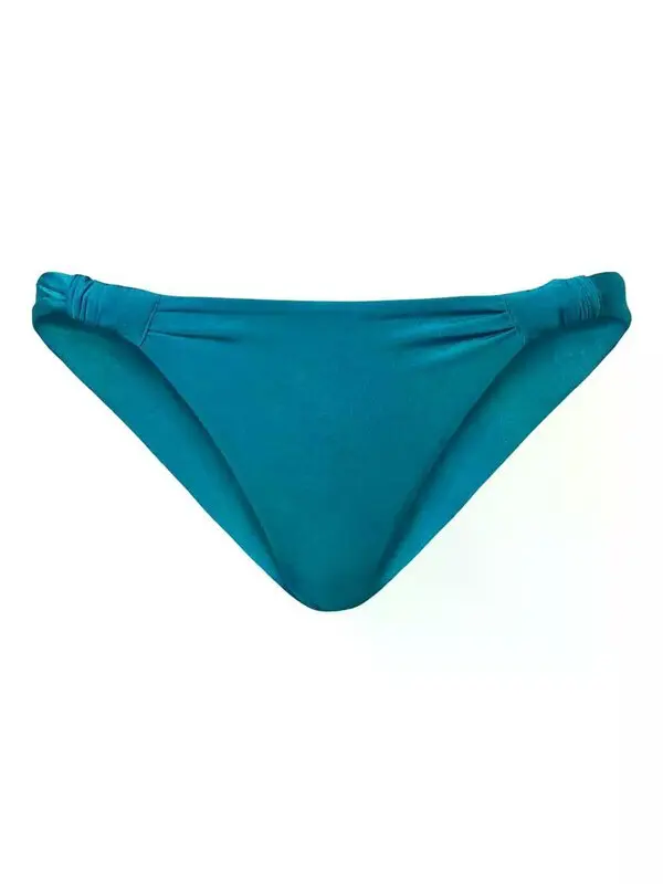 TWINSET Ruched Brazilian Bikini Bottom - Blue