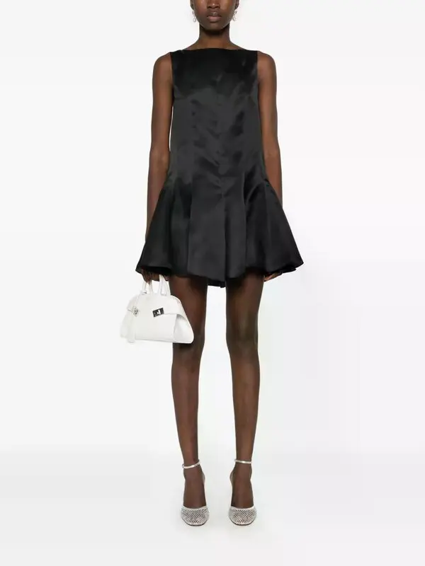 Khaite The Mags Silk Short Dress - Black