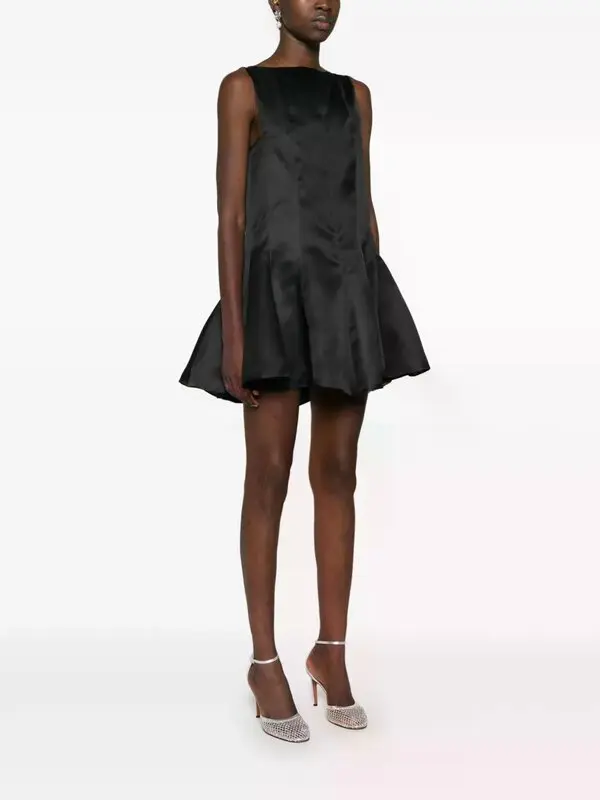 Khaite The Mags Silk Short Dress - Black