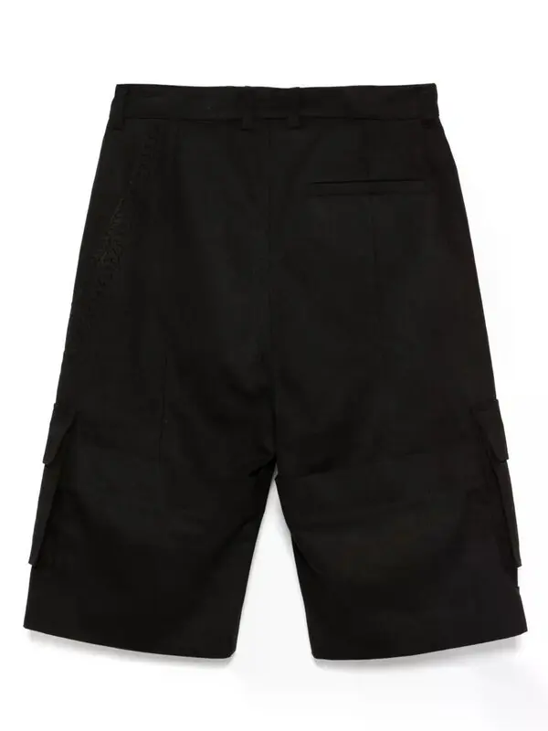 We11Done Embossed-detail Cargo Shorts